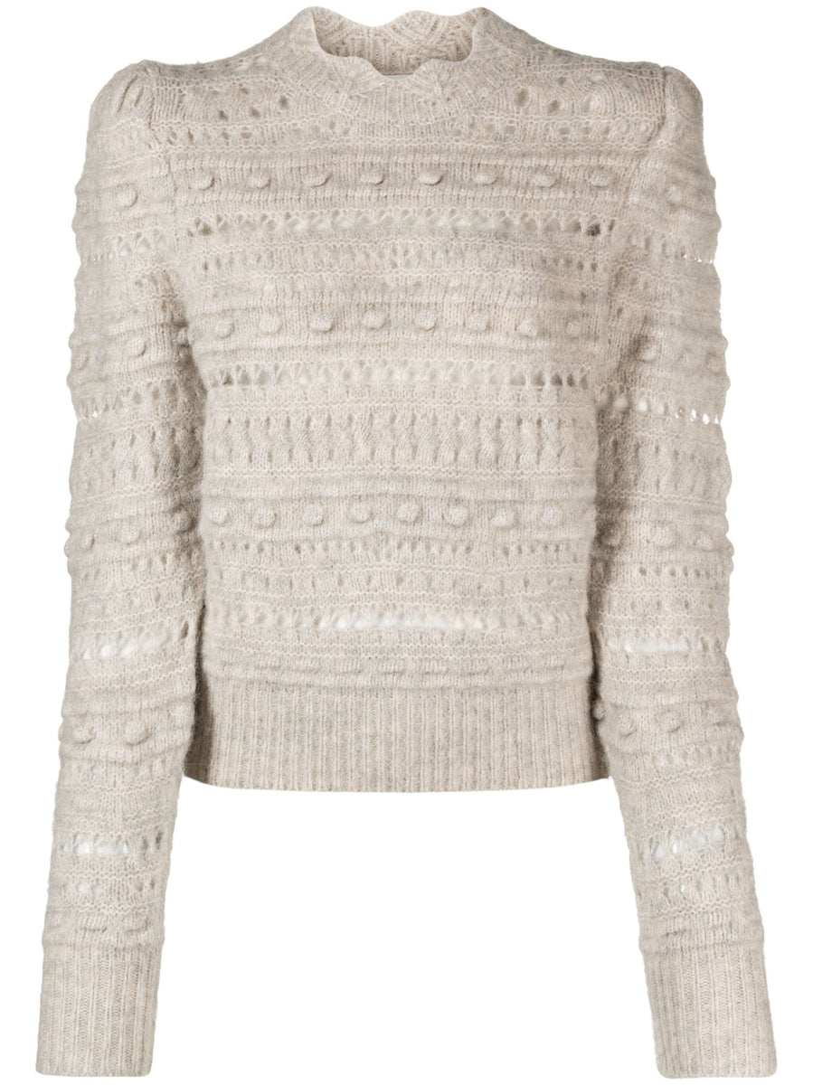 Isabel Marant Etoile Pull Adleri en Laine Sand – Les Archives